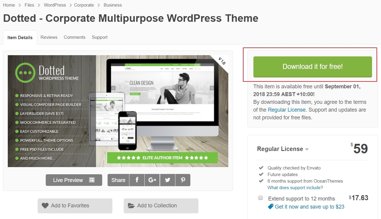 如何在themeforest购买主题 - WP主题站